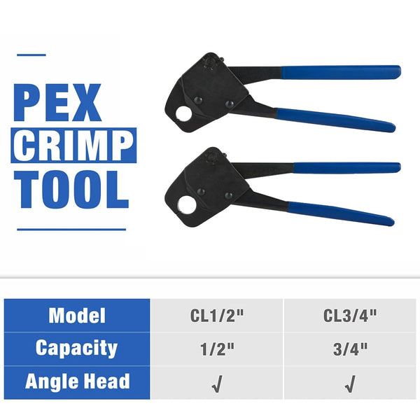 EFIELD Crimper Plier Angle Tool Kit, 1/2" & 3/4" – Plumbingsell