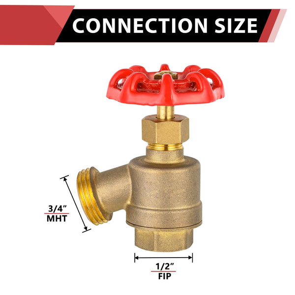 EFIELD 1/2" FIP x 3/4" MHT Bent Nose Garden Valve – Plumbingsell