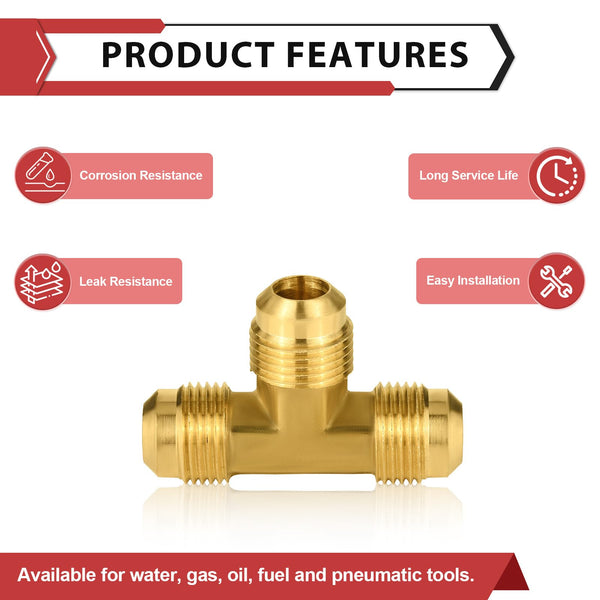 Brass Flare Tee - Pick Size to Add – Plumbingsell