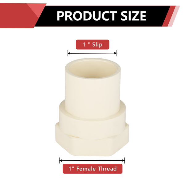 ERA 1" CTS CPVC Female Adapter w/Gasket (Socket x FIP) – Plumbingsell