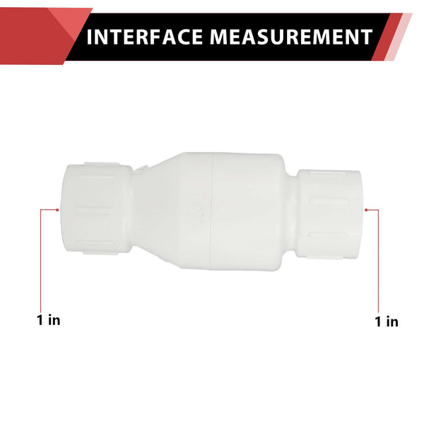 ERA 1" PVC In-Line Check Valve – Plumbingsell