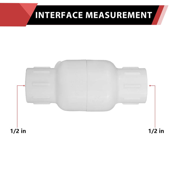 ERA 1/2" PVC In-Line Check Valve – Plumbingsell