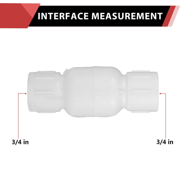 ERA 3/4" PVC In-Line Check Valve – Plumbingsell