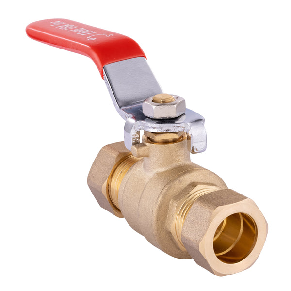 EFIELD 1/2" Compression Ball Valve, Red (Lead Free) – Plumbingsell