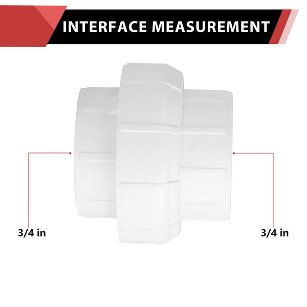 ERA 3/4" PVC Socket Union – Plumbingsell