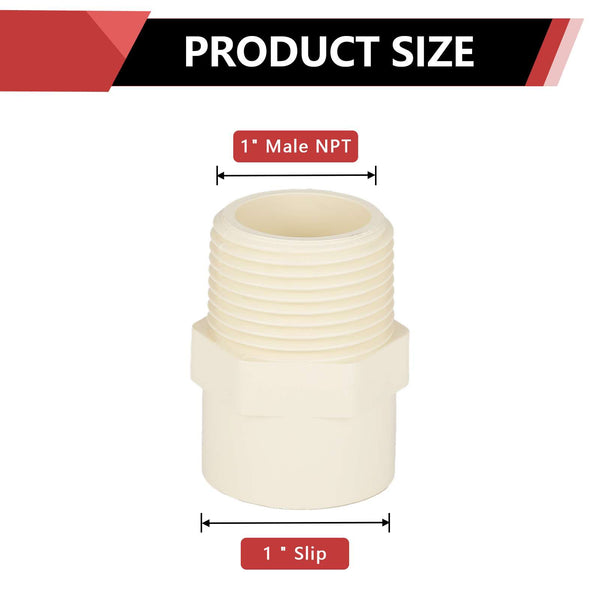 ERA 1" CTS CPVC Male Adapter (MIPT x Socket) – Plumbingsell