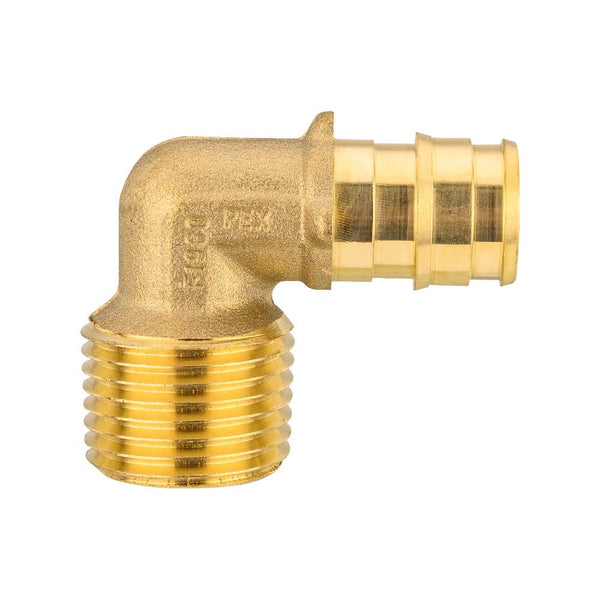 EFIELD PEX A Expansion 1/2" PEX x 1/2" Male NPT Elbow (Lead Free ...