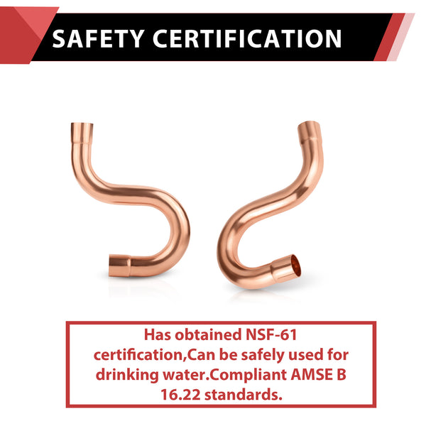 1-1/4" Copper Suction Line P-Trap – Plumbingsell