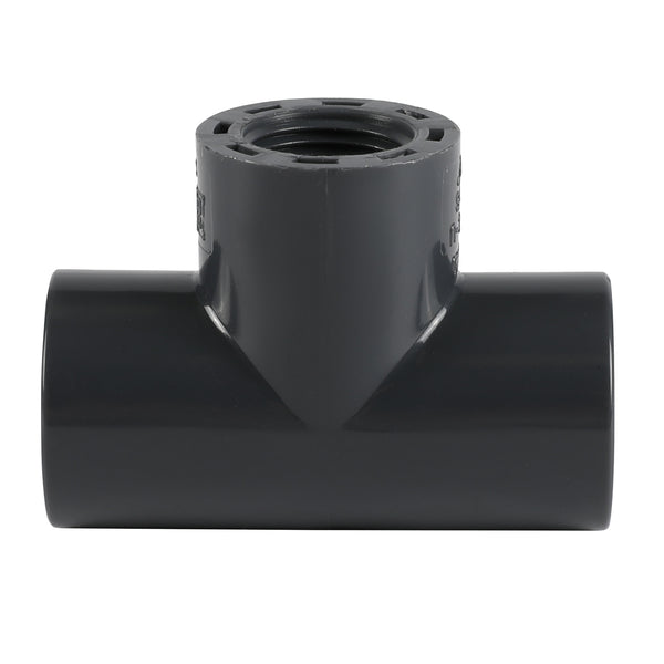Sch 80 PVC Reducing Tees (SOC X SOC X FIPT) – Plumbingsell