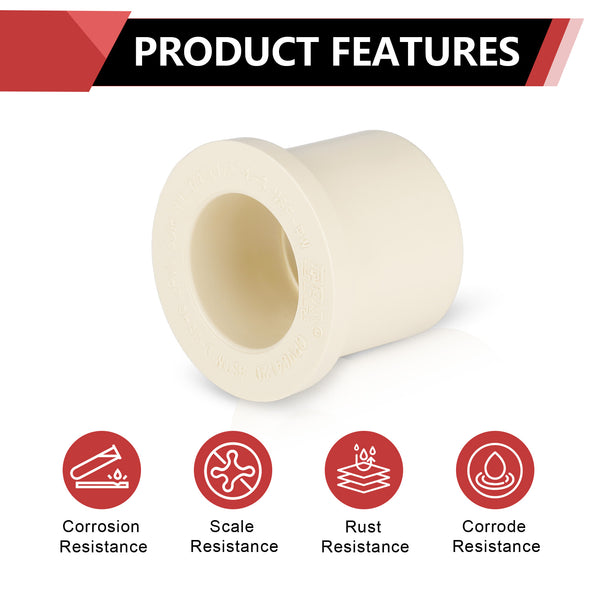 CTS CPVC Spigot x Socket Bushing - Pick Size to Add – Plumbingsell