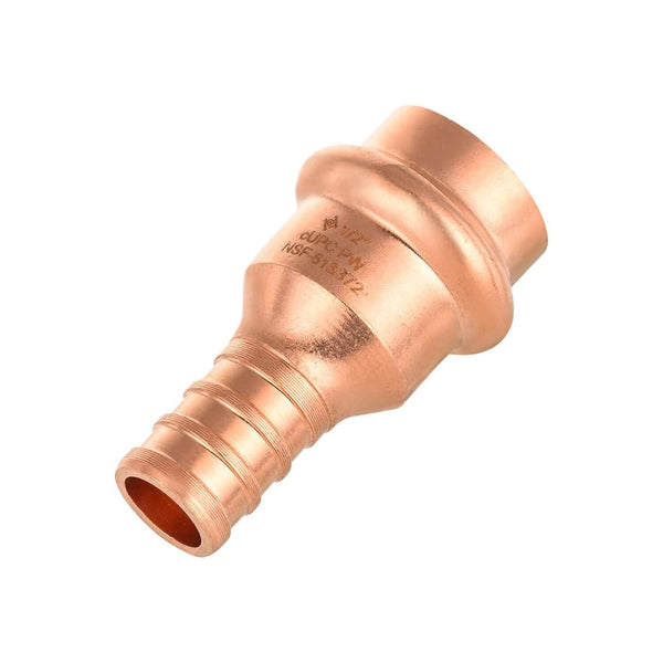 EFIELD 1/2" Press Copper x 1/2" PEX-B Crimp Adapter (Lead Free ...