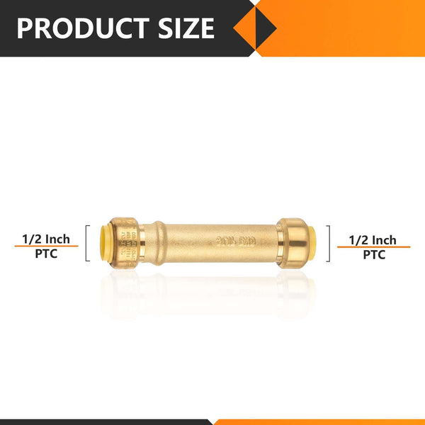 EFIELD 30 Pcs 1/2" x 1/2" Push Fit Repair Slip – Plumbingsell