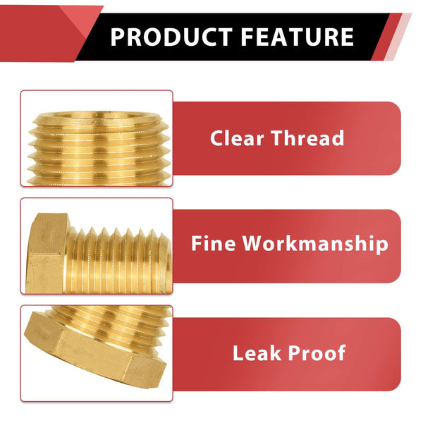 Male NPT Hex Plug - Pick Size to Add – Plumbingsell