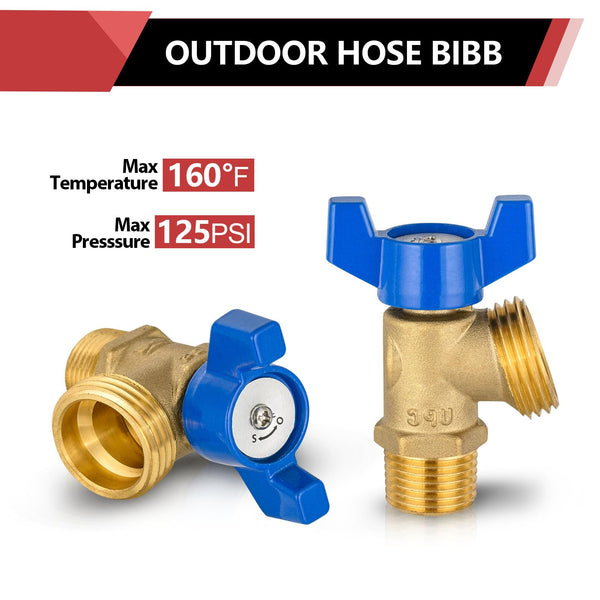 3/4" MIP x 3/4" MHT Boiler Drain Valve,1/4 Turn – Plumbingsell