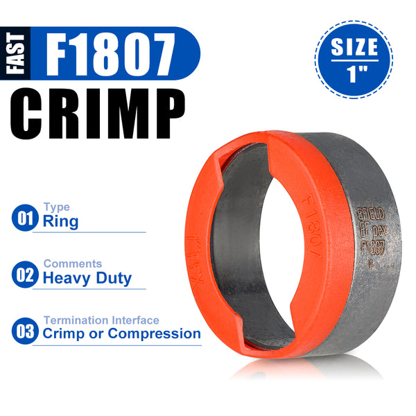 EFIELD PEX Copper Rings 1", w/End Stop, 50 Pro Pack – Plumbingsell