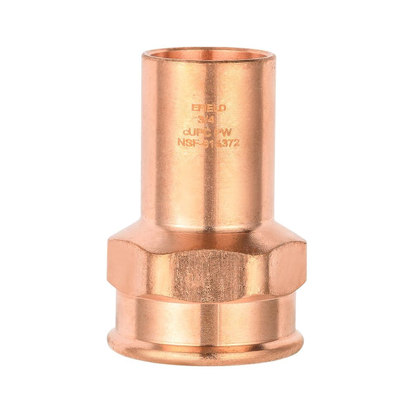1-1/2" FTG Press X 1-1/2" Female Threaded Copper Street Adapter (Lead ...