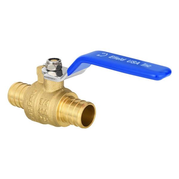 EFIELD 1" PEX Crimp Ball Valve, Blue (Lead Free) – Plumbingsell
