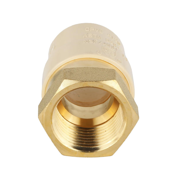 3/4" CPVC X Female Brass Adapter (Lead Free) – Plumbingsell