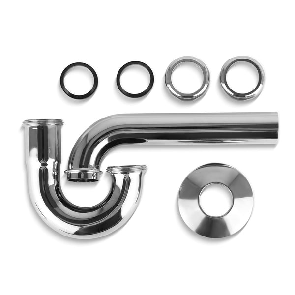 1-1/4" P-Trap, 17GA, Chrome Plated Brass – Plumbingsell
