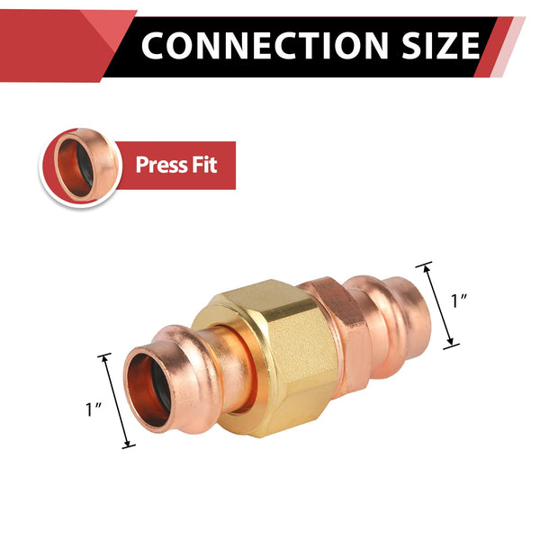 1" Press Copper Union (Lead Free) – Plumbingsell