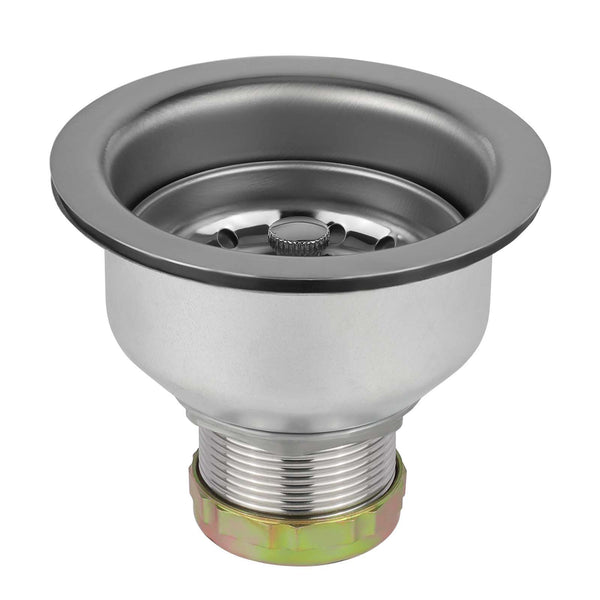 3-1/2" Kitchen Sink Deep Double Cup Drain w/ Basket – Plumbingsell