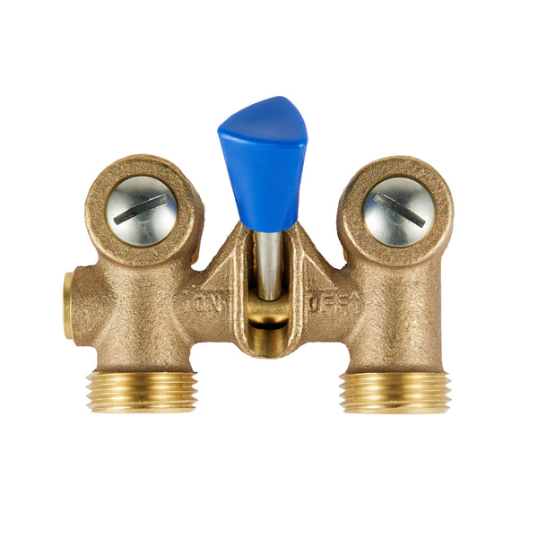 MPT x MHT Brass Dual Washing Machine Shut-Off Valve - Pick Size to Add ...