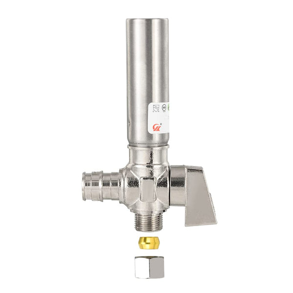 1/4 Turn PEX-A Cold Expansion Stop Angle Valve, 1/2" PEX Expansion x 3 ...