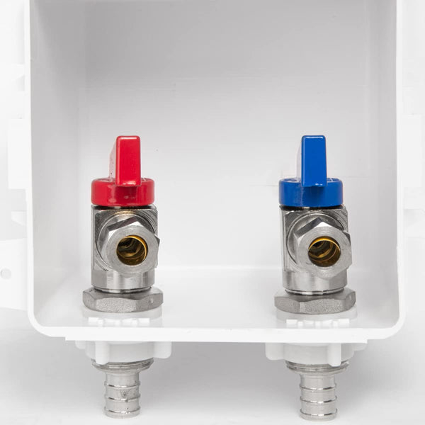 EFIELD 1/2" PEX Crimp (F1807) Inlet, Faucet Outlet Box, with Installed ...