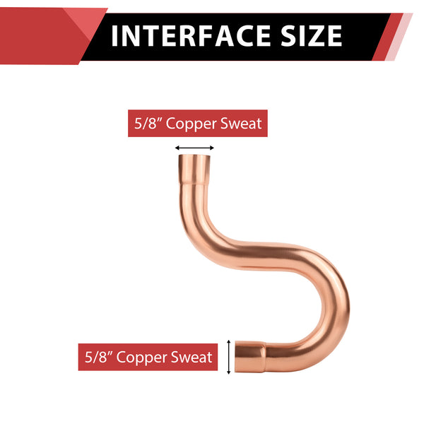 5/8" Copper Suction Line P-Trap – Plumbingsell