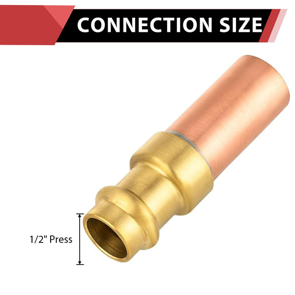 EFIELD 1/2" Copper Press Connection, Copper Water Hammer Arrestor ...