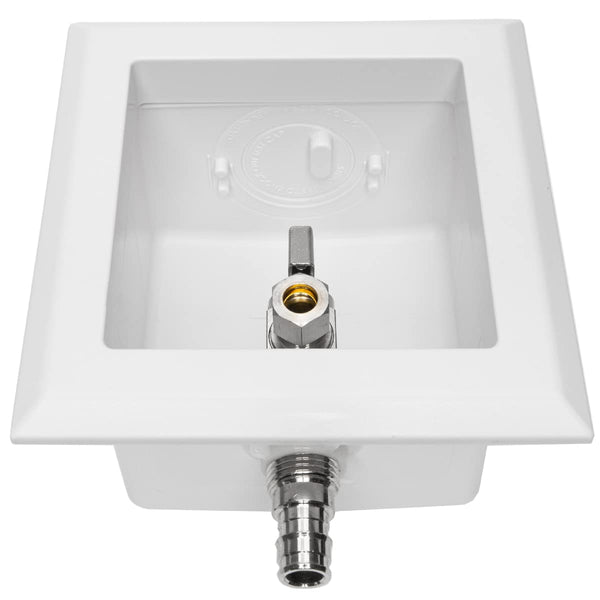 EFIELD 1/2" PEX Expansion (F1960) Inlet, Toilet Outlet Box, 3/8" OD ...