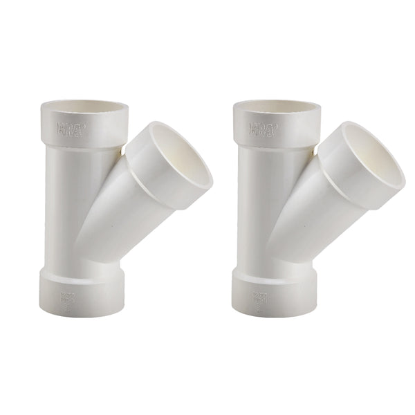 PVC DWV WYE Tee - Pick Size to Add – Plumbingsell