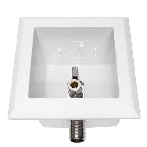EFIELD 1/2" Sweat Intel, Toilet Outlet Box, with Installed 1/4 Turn ...
