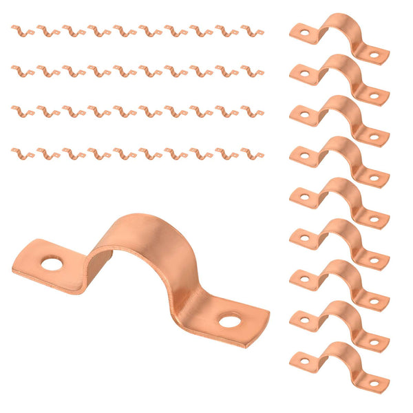 EFIELD Pro 50 Pack 1/2" Copper Pipe Straps, Two Hole – Plumbingsell